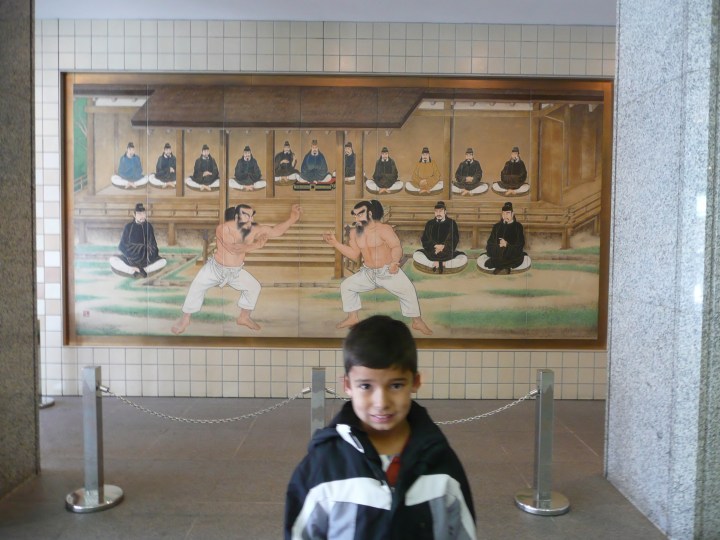 Slapping of the belly, pounding of the legs and throwing of the salt at ...